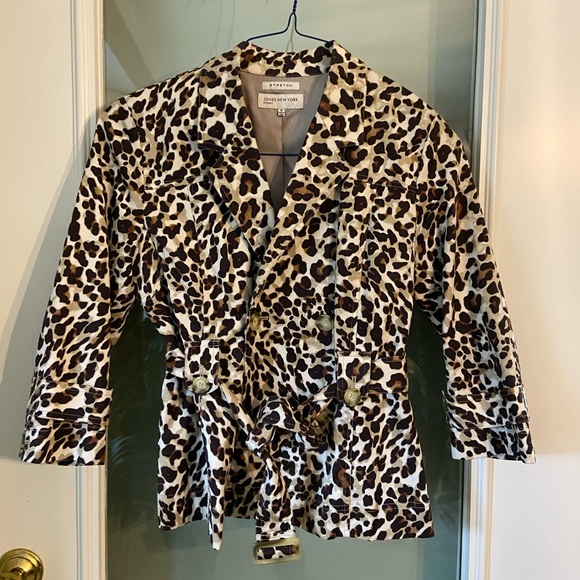 Jones New York | Jackets & Coats | Adorable Leopard Print Jacket | Poshmark